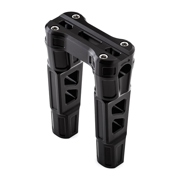 6" Straight Clamp Handlebar Risers for 1" Handlebars - Anodized Black ...