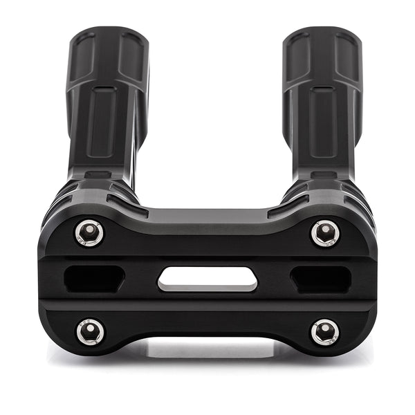 6" Pull-Back Clamp Handlebar Risers for 1" Handlebars - Anodized Black ...
