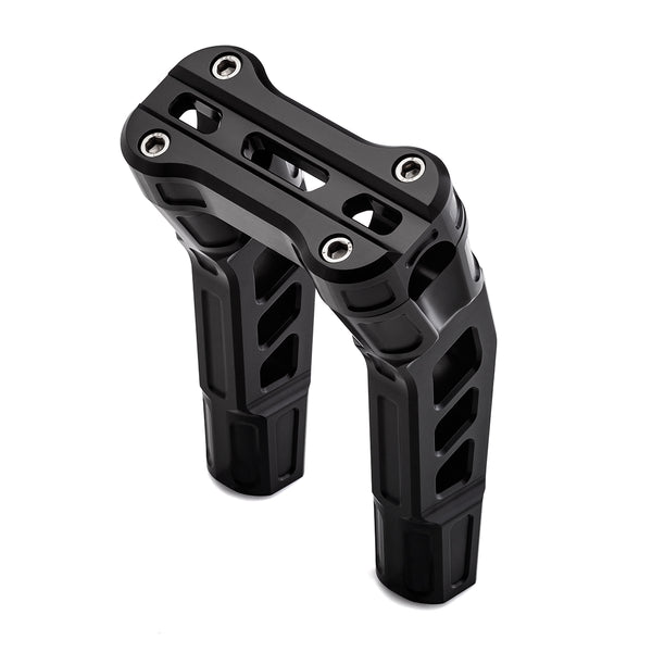 6" Pull-Back Clamp Handlebar Risers for 1" Handlebars - Anodized Black ...