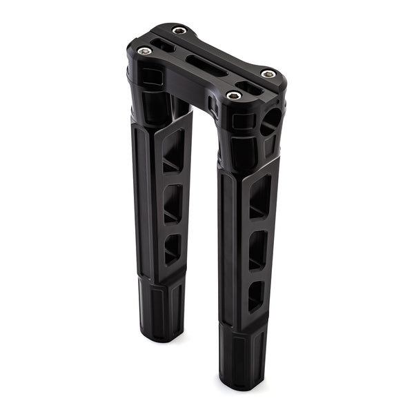 10" Straight Clamp Handlebar Risers for 1-1/8" Handlebars - Anodized B ...